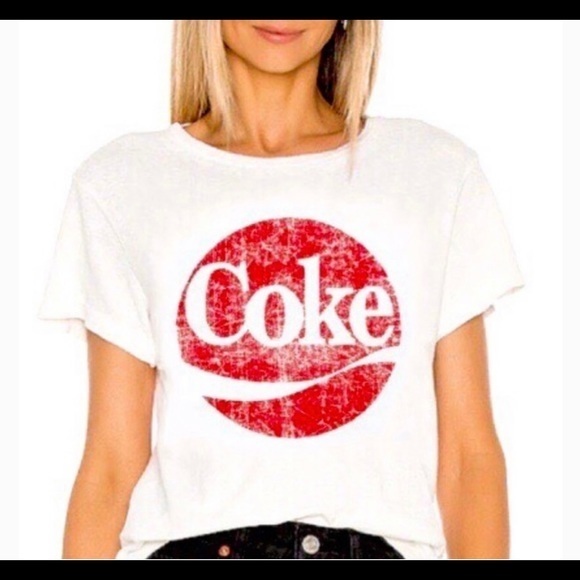 Chaser | Tops | Chaser Coke Cola White Tee Shirt | Poshmark